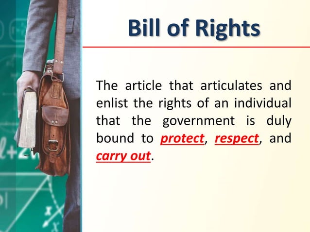 Bill of rights 1987 Constitution of the Philippines | PPTX