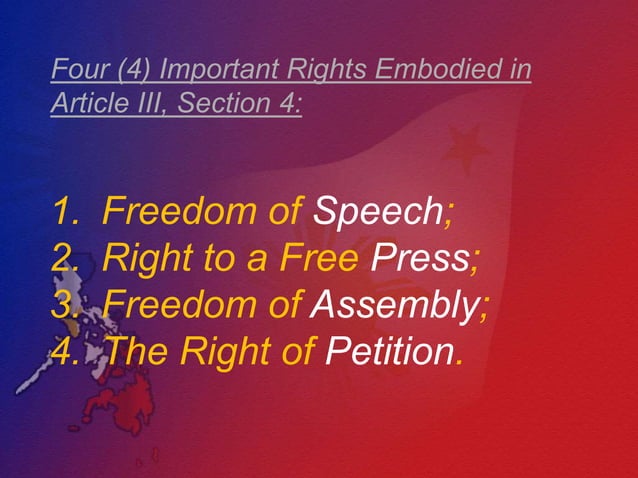 Bill of rights article iii; section 3 to 6 | PPTX | Law