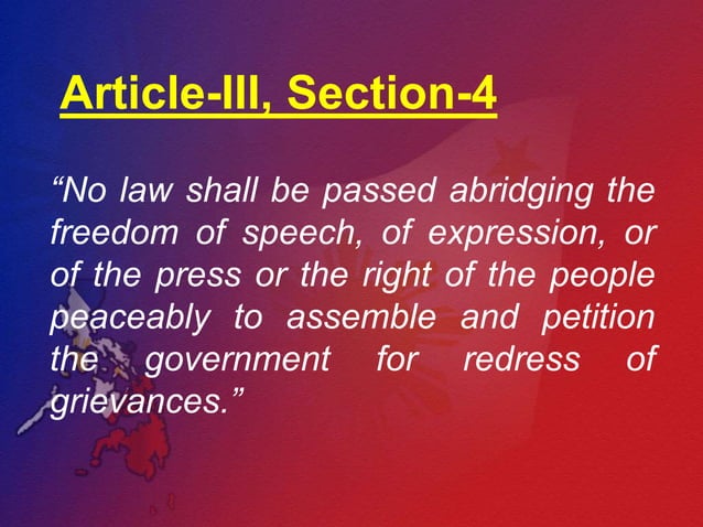 Bill of rights article iii; section 3 to 6 | PPTX | Law