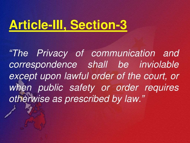 Bill Of Rights Article Iii Section 3 To 6 Bill Of Rights Article Iii Section 3 To 6
