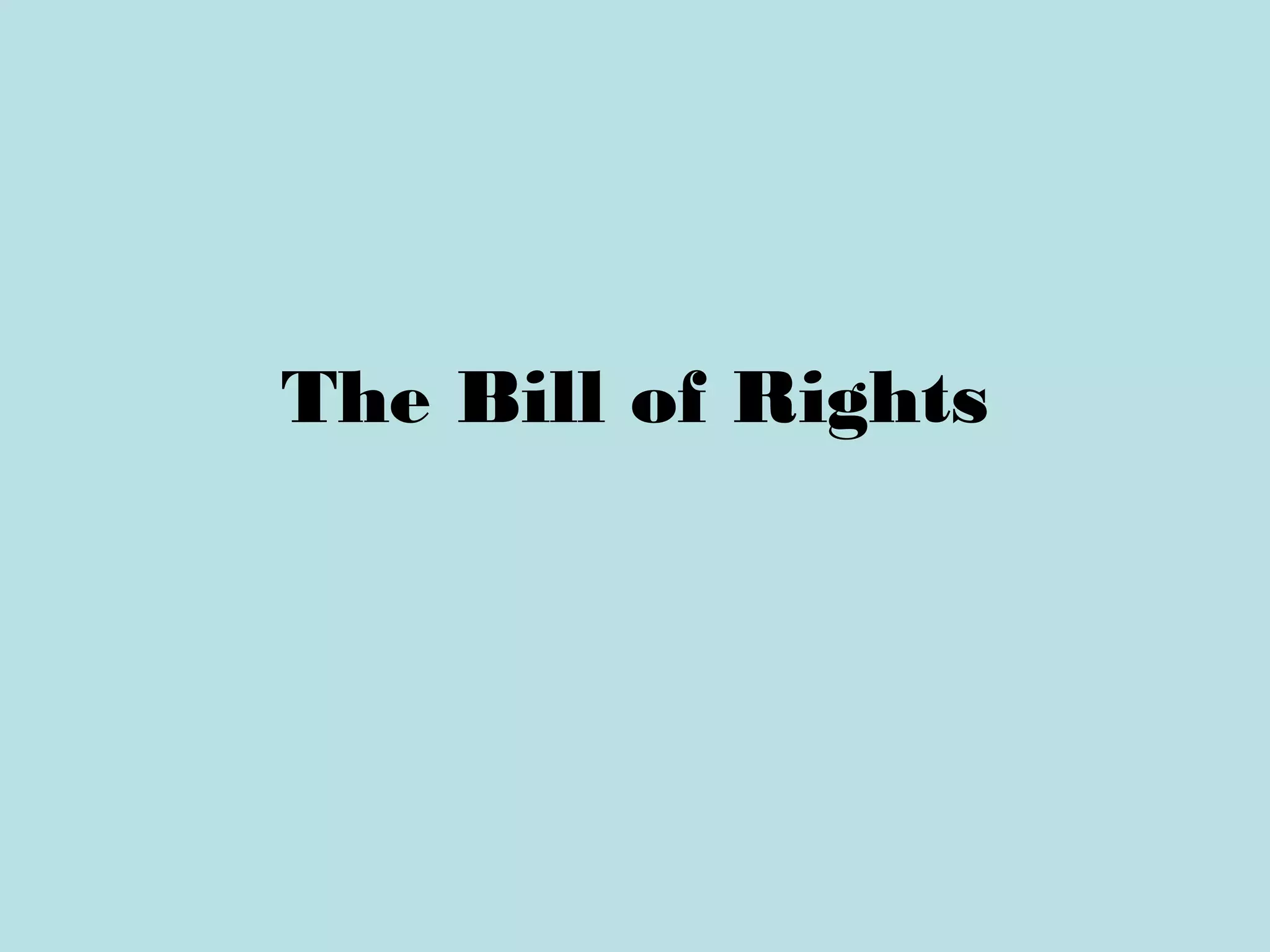 Bill of rights | PPT