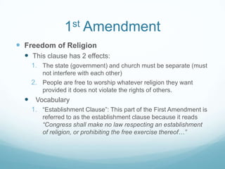 The Bill of Rights | PPT