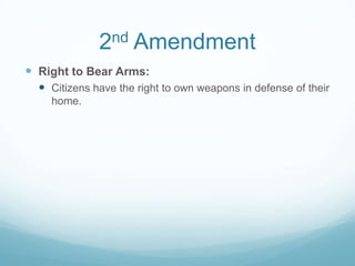 The Bill of Rights | PPTX