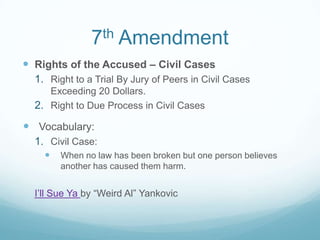 7th Amendment Due Process