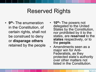 The Bill of Rights | PPT