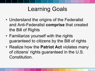 The Bill of Rights | PPT