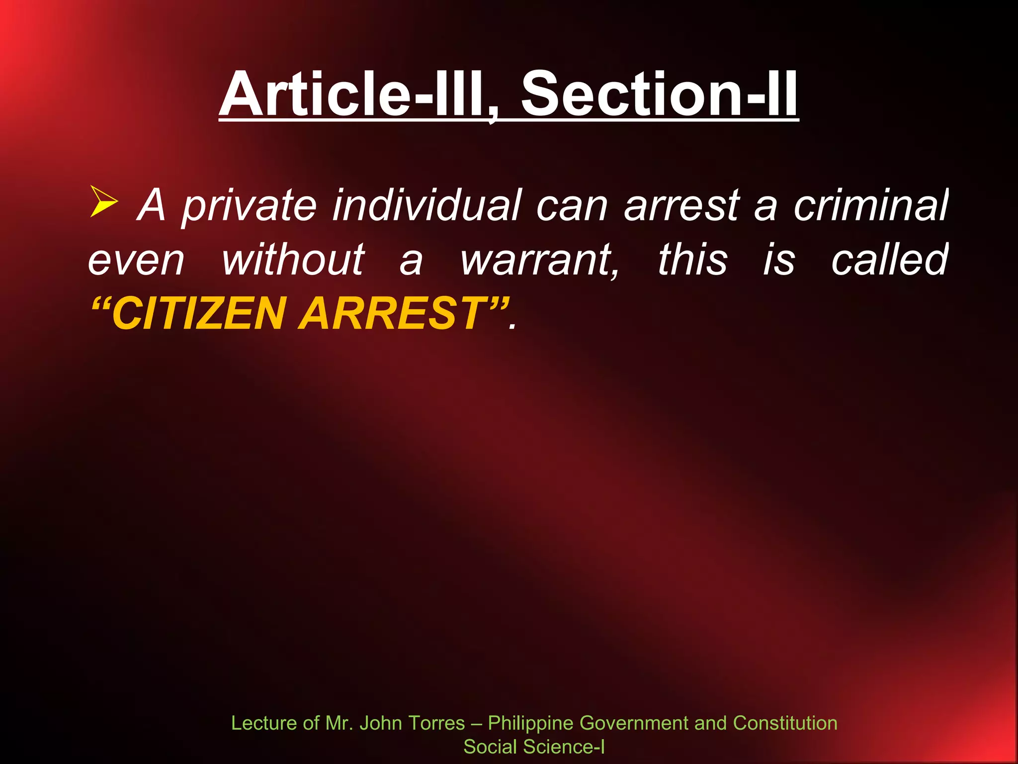 Bill of rights (lecture 2) | PPT