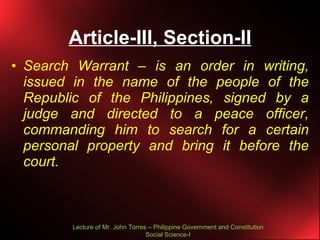 Bill of rights (lecture 2) | PPT