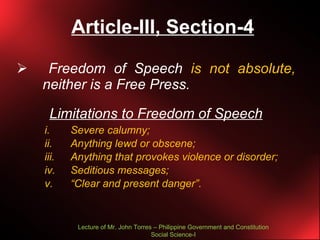 Bill of rights (lecture 3) | PPT