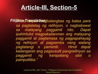 Bill of rights (lecture 3) | PPT