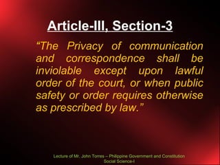 Bill of rights (lecture 3) | PPT