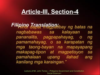 Bill of rights (lecture 3) | PPT