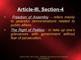 Bill of rights (lecture 3) | PPT
