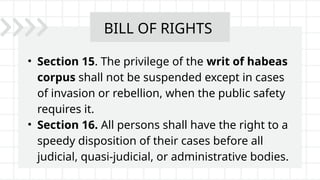 Bill of Rights (1987 Constitution) (Section 12 to 22) .pptx