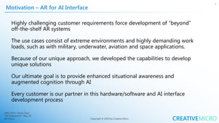 Bill Parker (Creative Microsystems): Augmented Applications for an AI ...