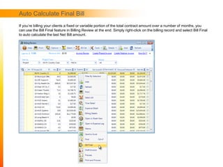 BillQuick Billing Tips and Tricks | PPTX