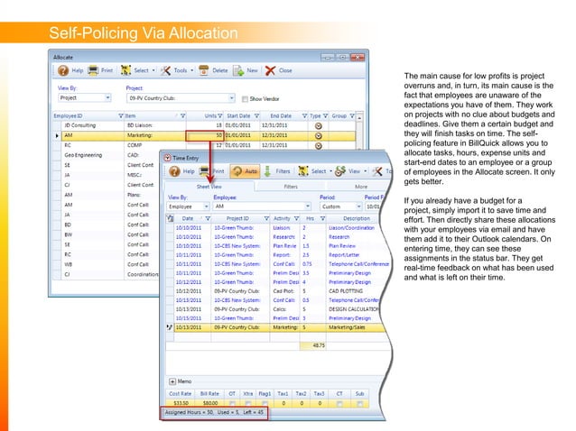 BillQuick Management Tips & Tricks | PPTX