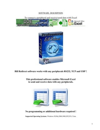Microsoft Excel and peripheral via VBA DDE (RS-232, TCPIP, USB, UDP ...