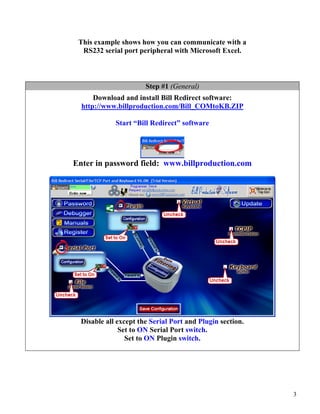 Microsoft Excel and peripheral via VBA DDE (RS-232, TCPIP, USB, UDP ...
