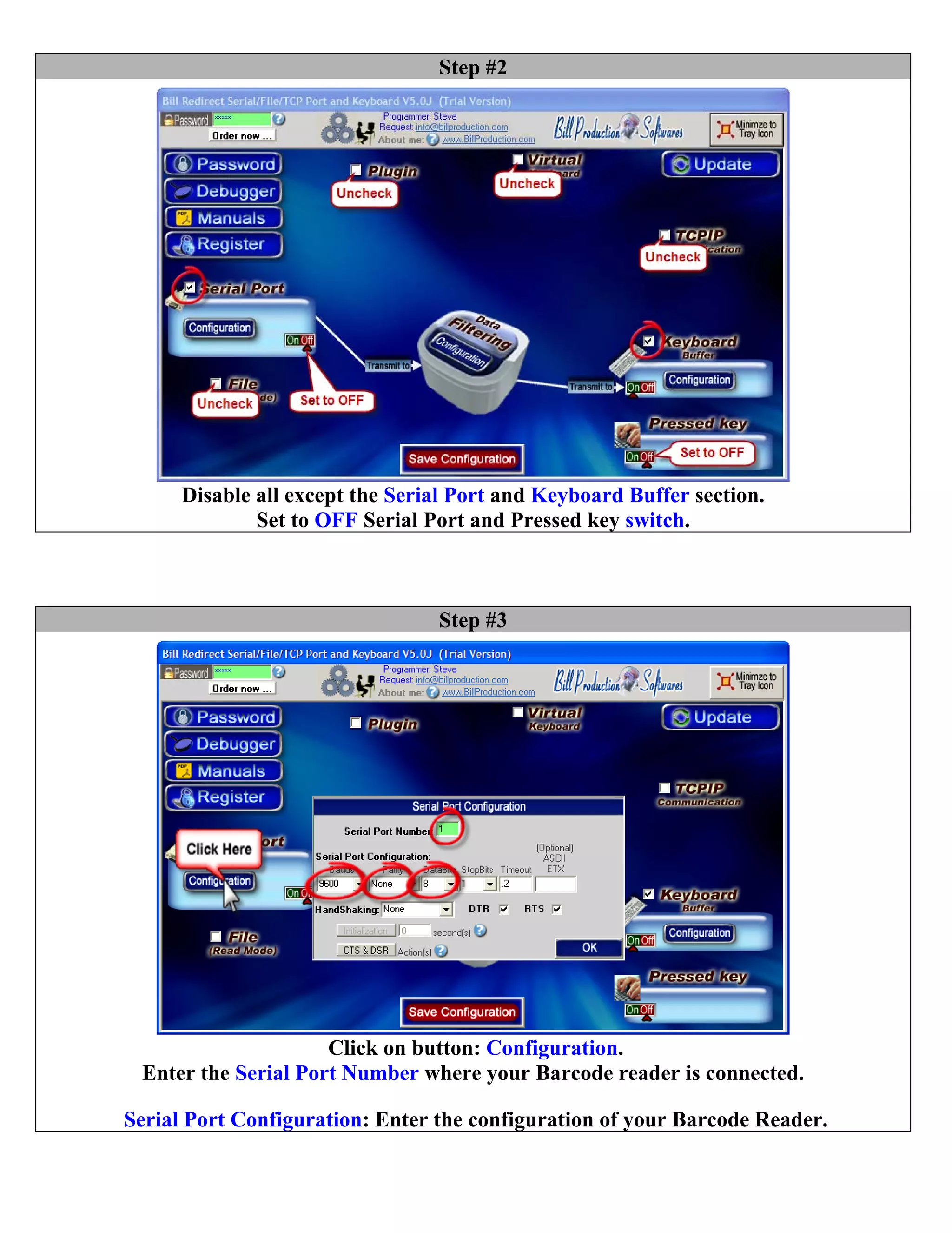 Serial RS232 to Keyboard wedge software | PDF