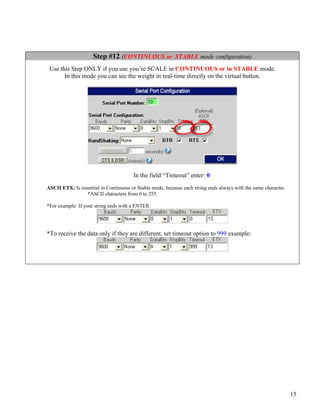 RS232 USB Balance and Scale Software | PDF