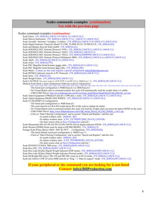 RS232 USB Balance and Scale Software | PDF
