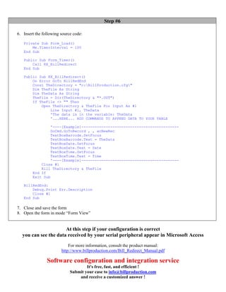 Microsoft access VBA communication with RS232 Peripherals | PDF
