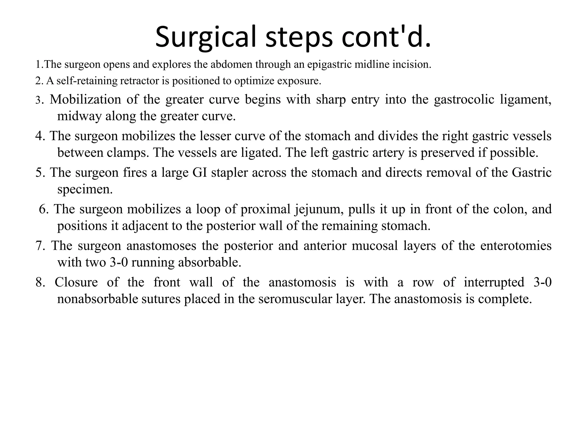 BILLROTH SURGICALPROCEDURE PRESENTATION.pptx