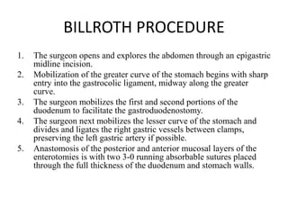 BILLROTH SURGICALPROCEDURE PRESENTATION.pptx