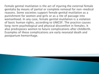 PMC’s Work Mitigates Beliefs About Genital Mutilation | PPT