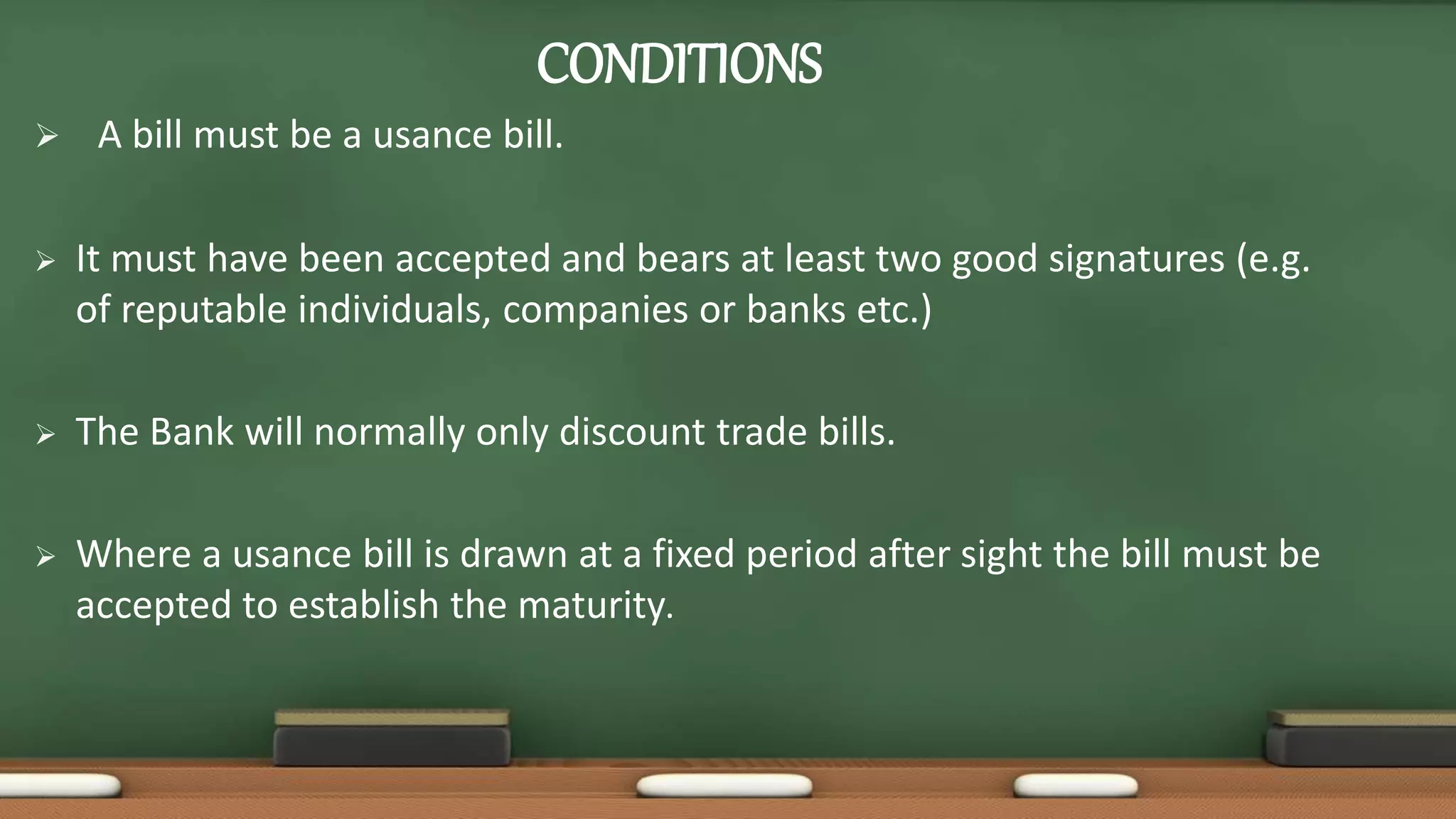 Bills discounting | PPTX