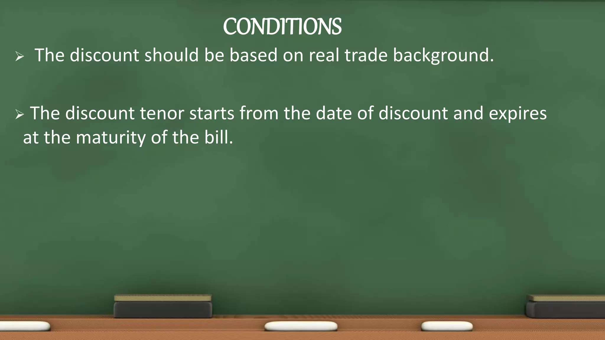 Bills discounting | PPTX