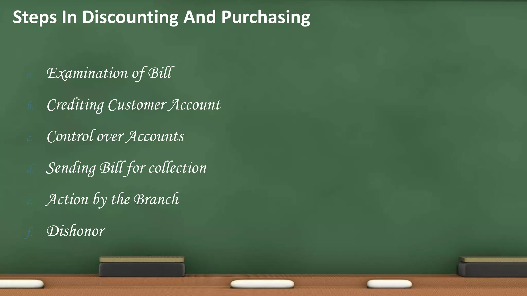 Bills discounting | PPTX