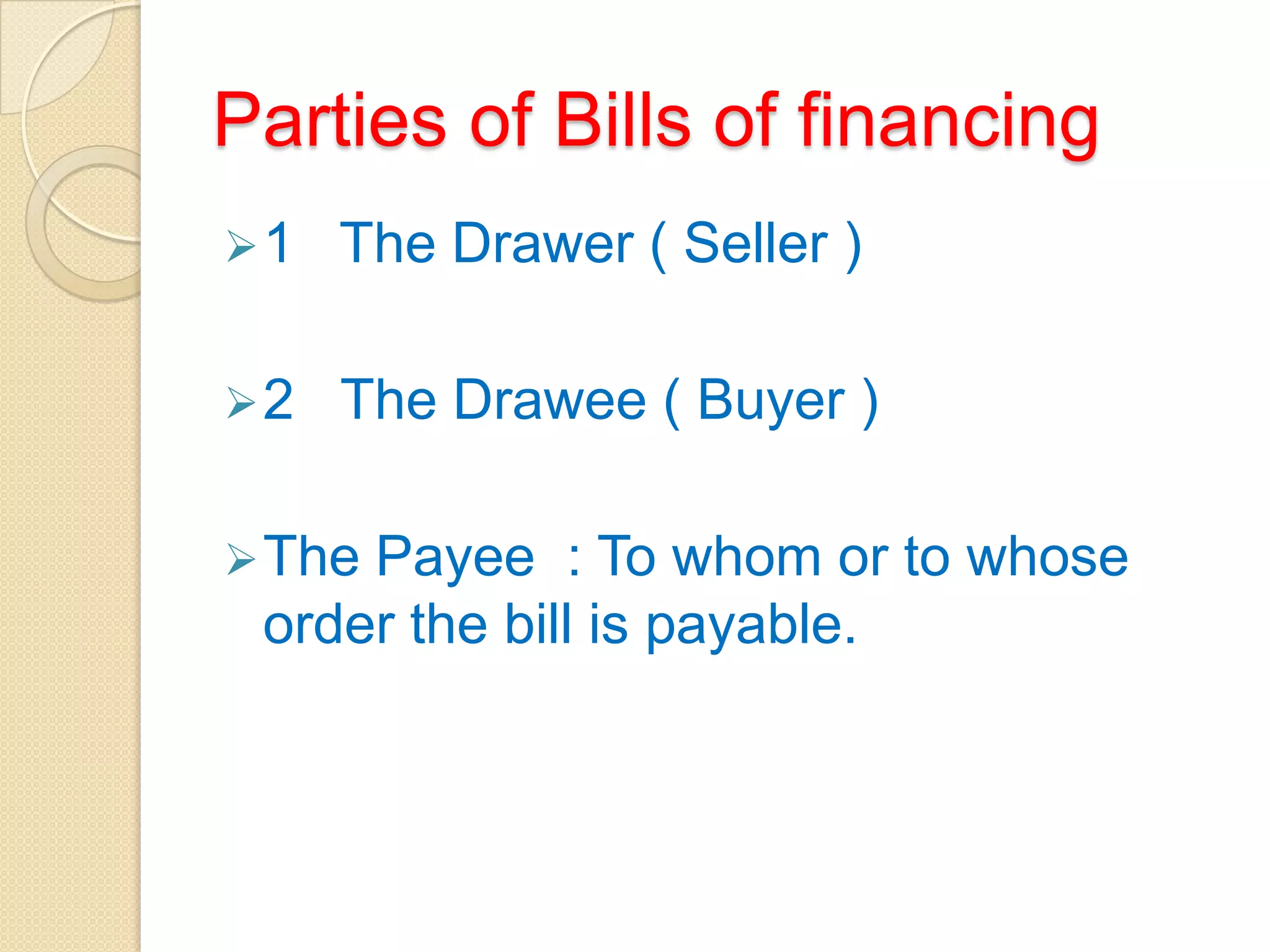 Bills discouting | PPT