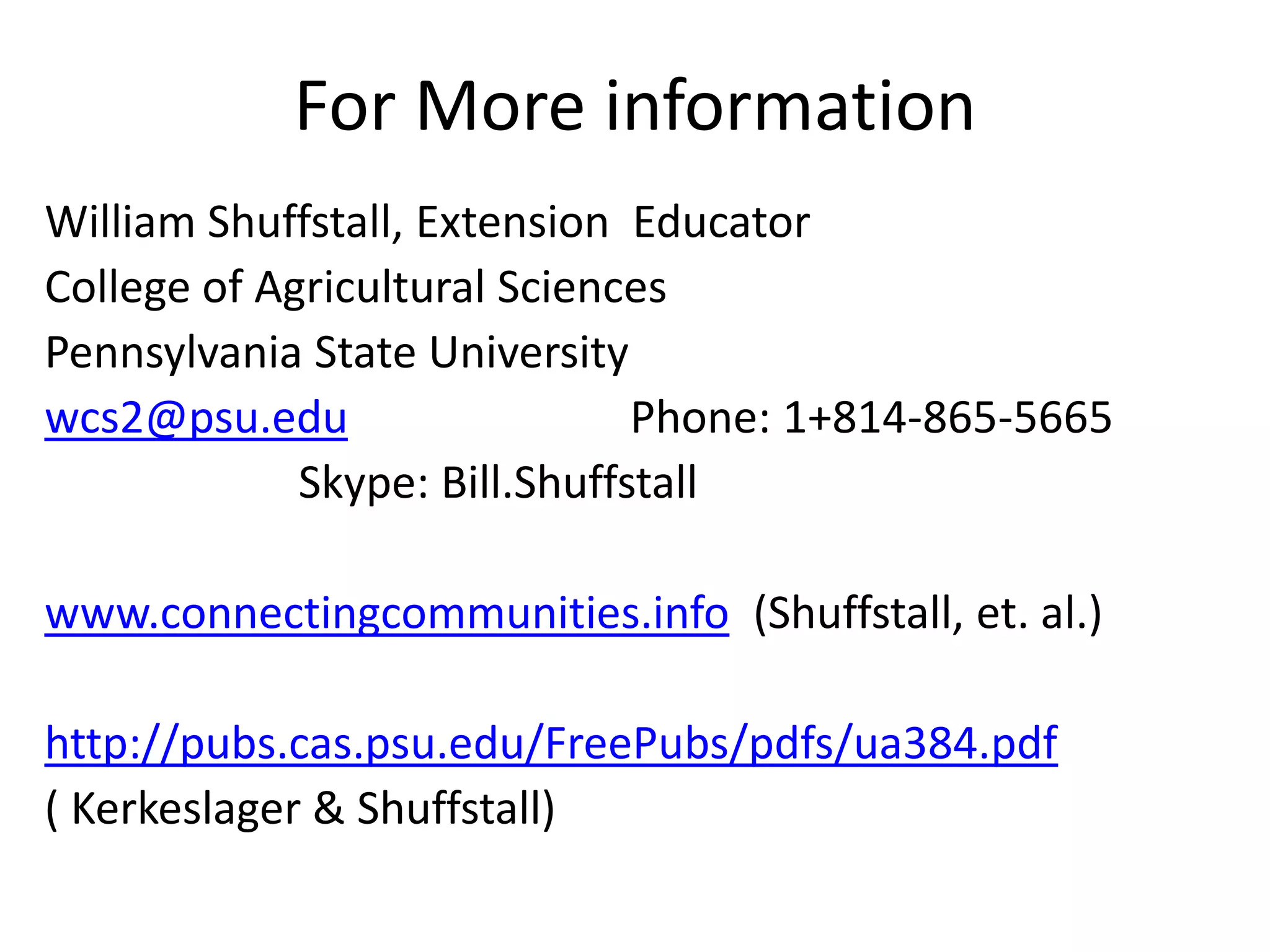 Bill Shuffstall | PPTX