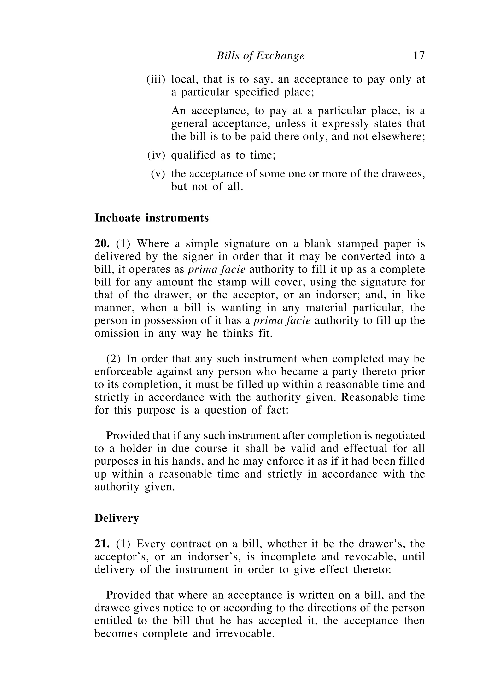 Bills of exchange_act 1949 | PDF