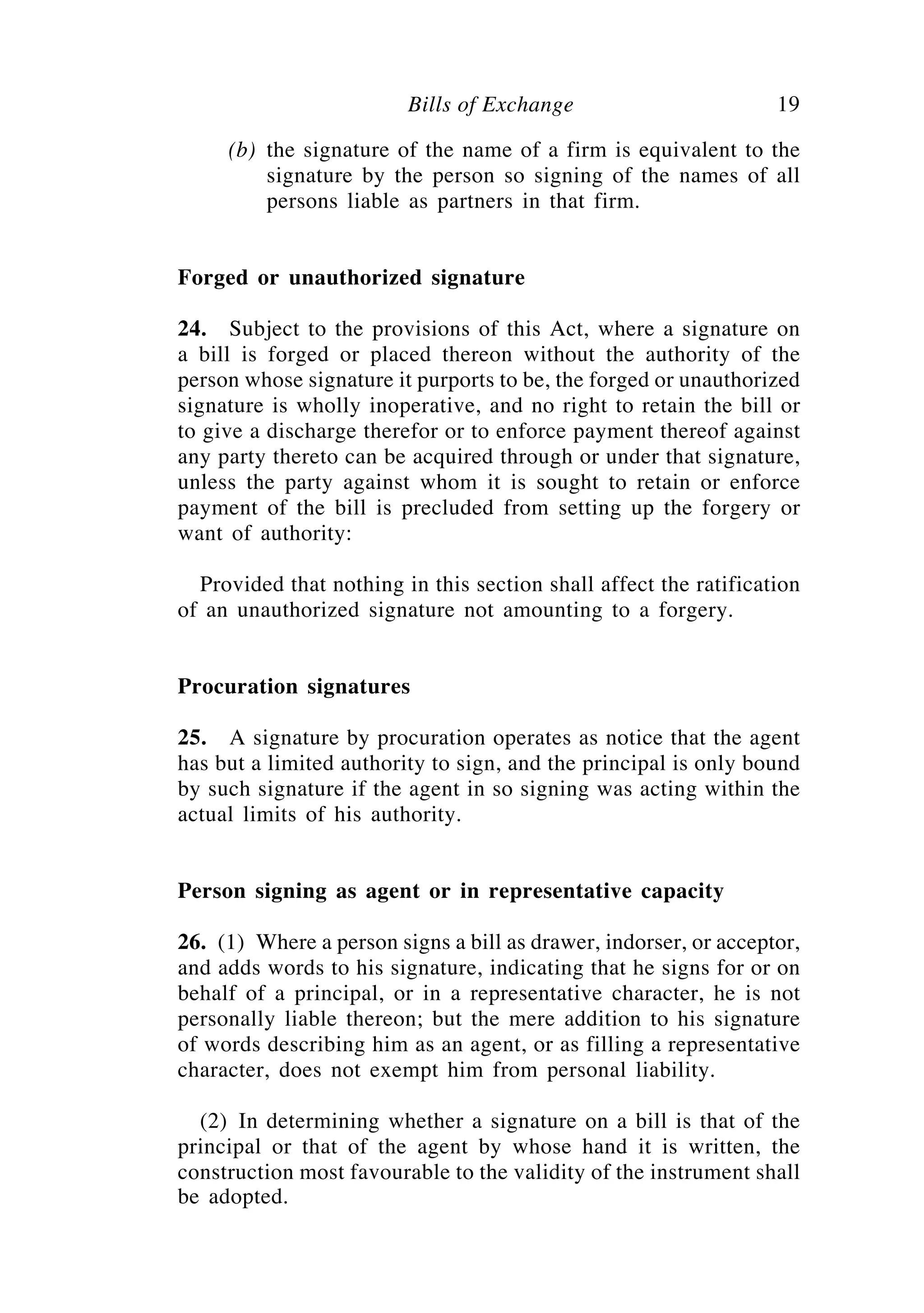 Bills of exchange_act 1949 | PDF