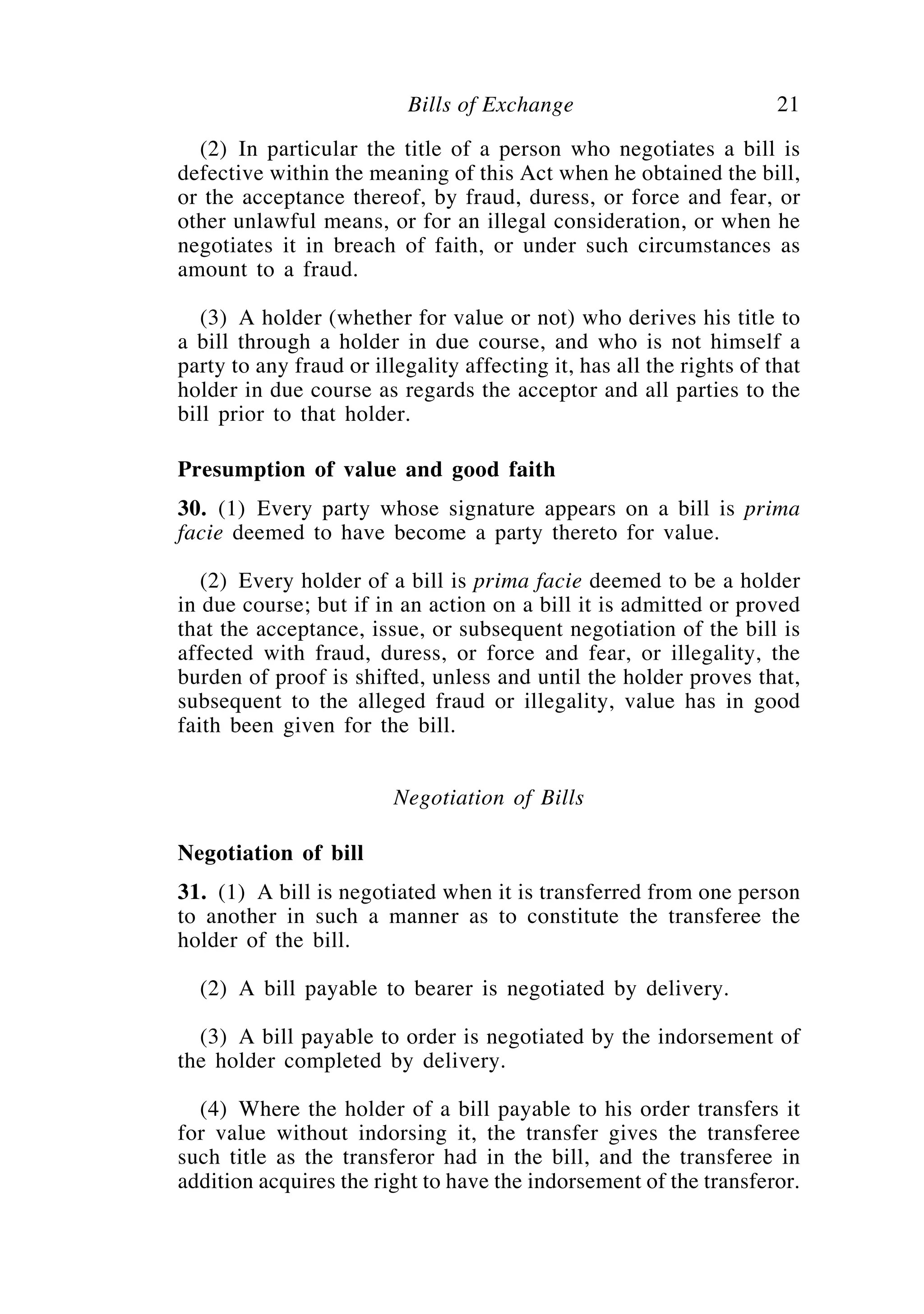 Bills of exchange_act 1949 | PDF