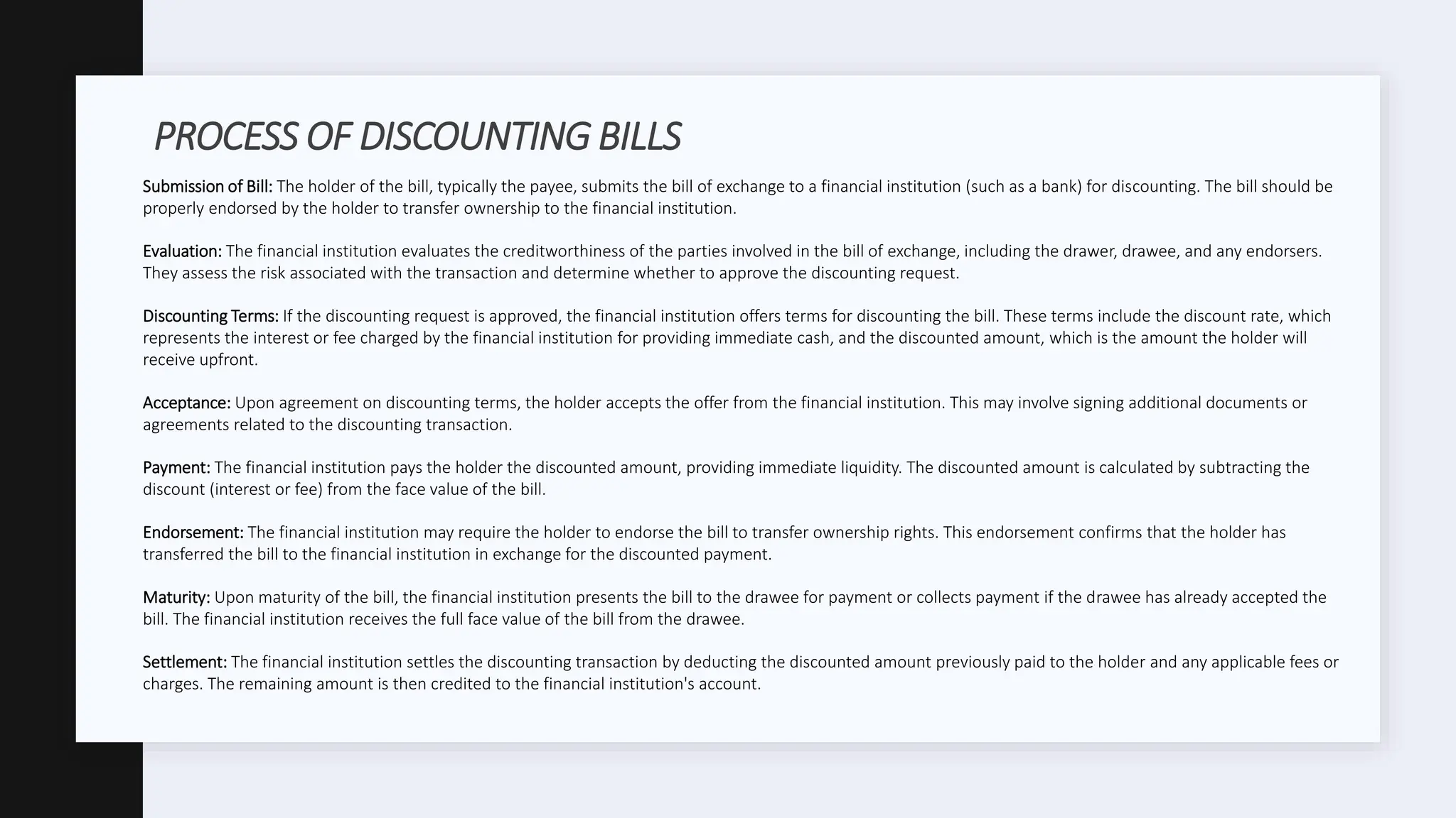Bills of Exchange and Discounting.fgbgdpptx | PPTX