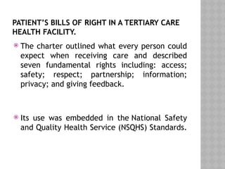 Bills of Rights Unit 04 BSN Nursing Ethics | PPTX