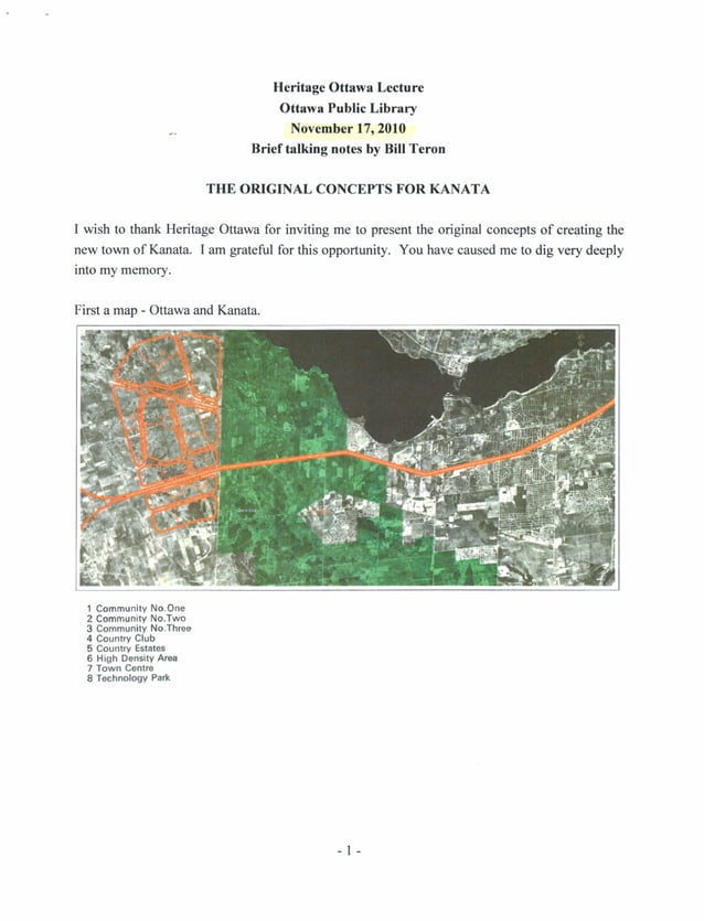 Bill Teron's 2010 lecture to Heritage Ottawa on Beaverbrook | PDF