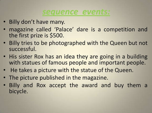 Billy and the queen | PPTX