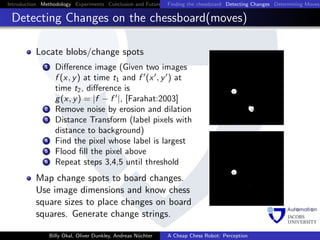 Development of A cheap chess robot: Planning and Perception | PPT