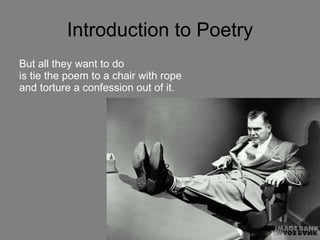 Billy Collins Introduction to Poetry | PPS