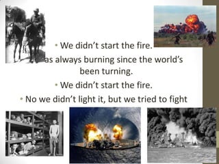 We Didn't Start The Fire - APUSH | PPTX