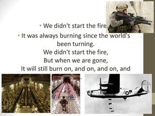 We Didn't Start The Fire - APUSH | PPTX