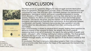 An Analysis Of The Pearl Short Story By John Steinbeck | PPTX