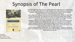 An Analysis Of The Pearl Short Story By John Steinbeck | PPTX