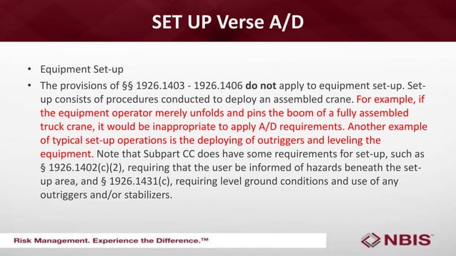2015 CRW - New Crane Rules = New Compliance Directives | PPT