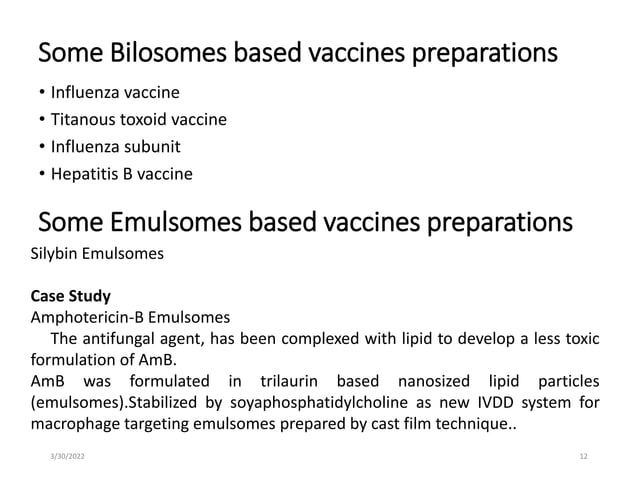 Bilosomes and emulsomes.pptx | Chemistry | Science